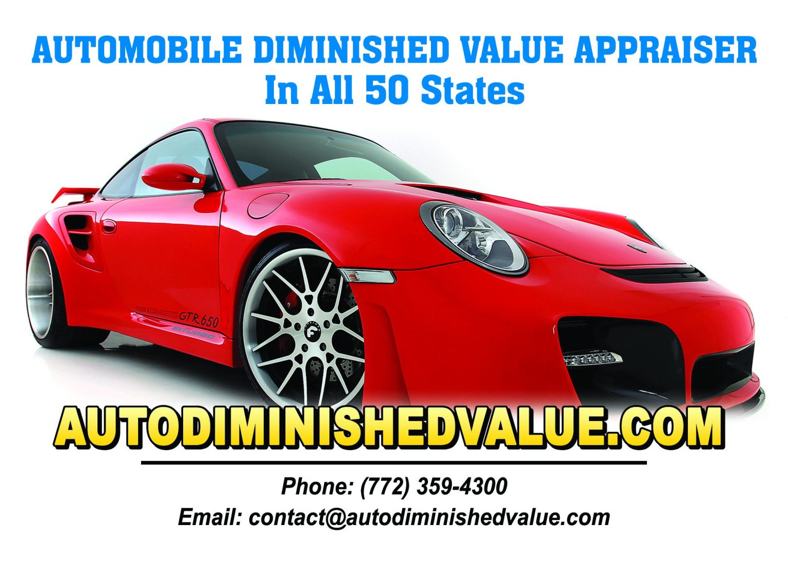 AUTO DIMINISHED VALUE APPRAISER IN ALL 50 STATES